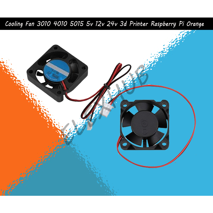 Cooling Fan 3010 4010 5015 5v 12v 24v 3d Printer Raspberry Pi Orange ...
