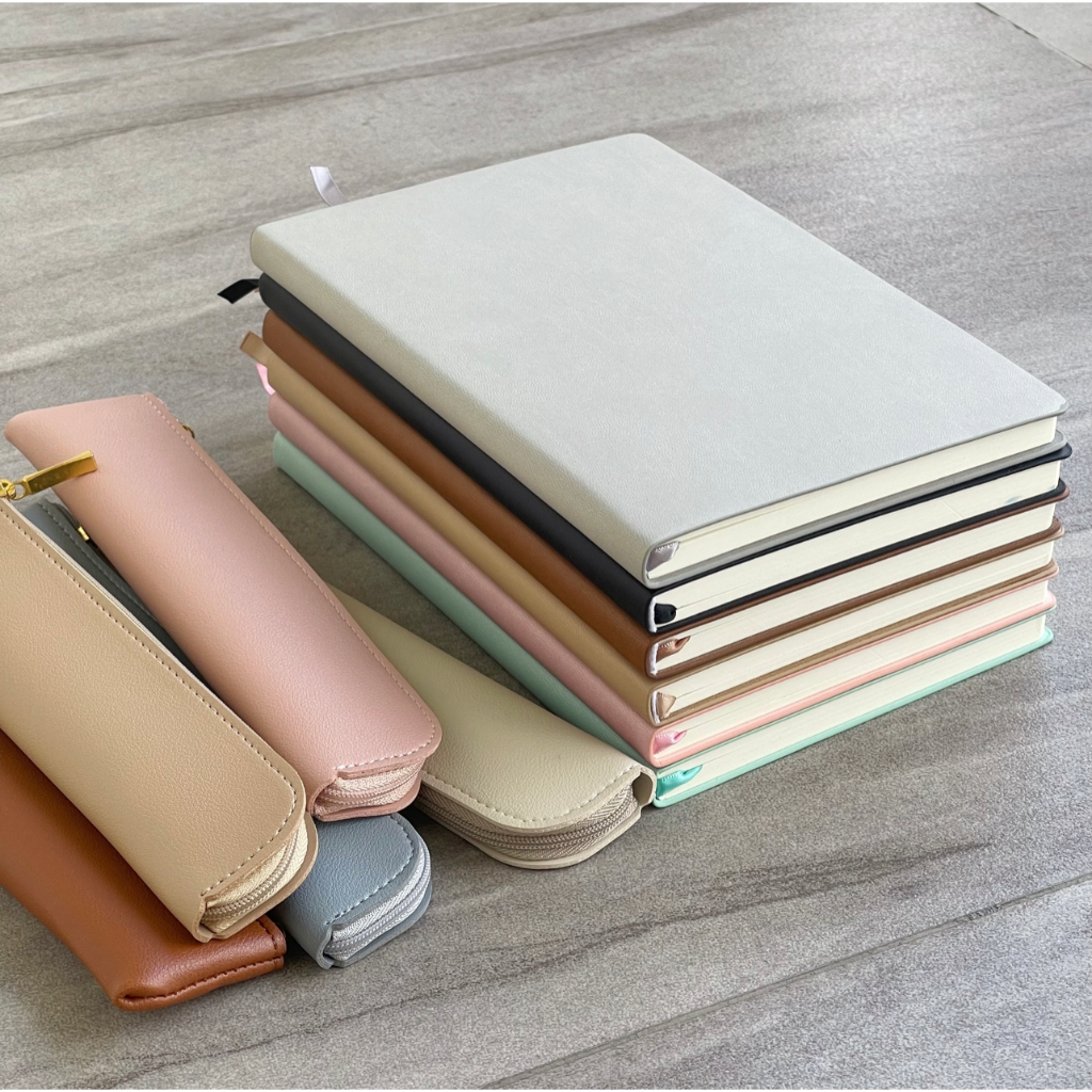 Everyday classic notebook softcover leather muji 100GSM blank dotted ...