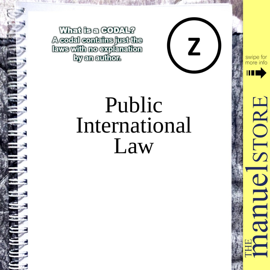 Notebook Codal (2025) Public International Law PIL Conventions Treaties ...