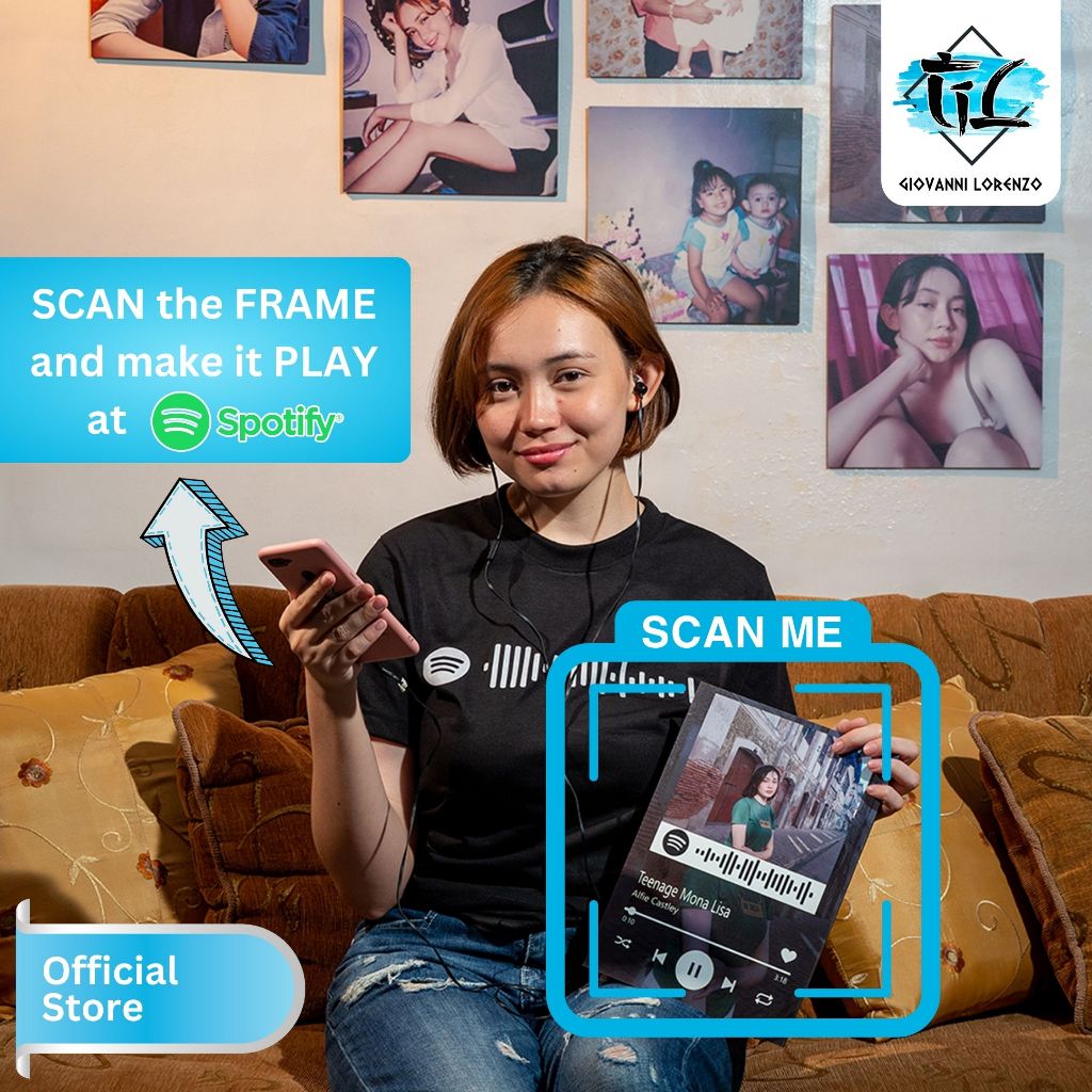 SPOTIFY Frame | Customized / Personalized Gift Ideas | Scan and Play ...