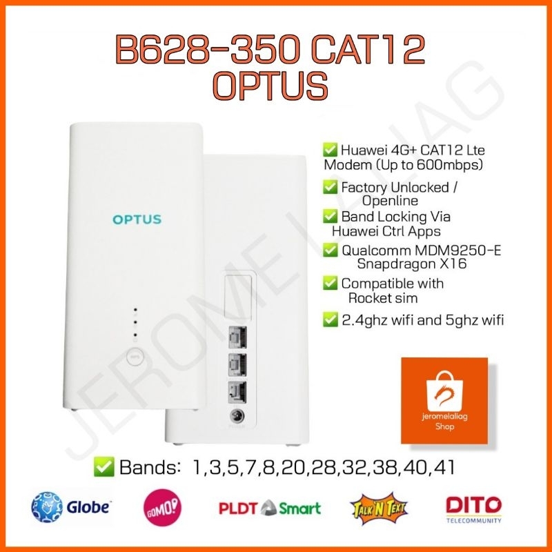 OPTUS B628-350 CAT12 OPENLINE | Shopee Philippines