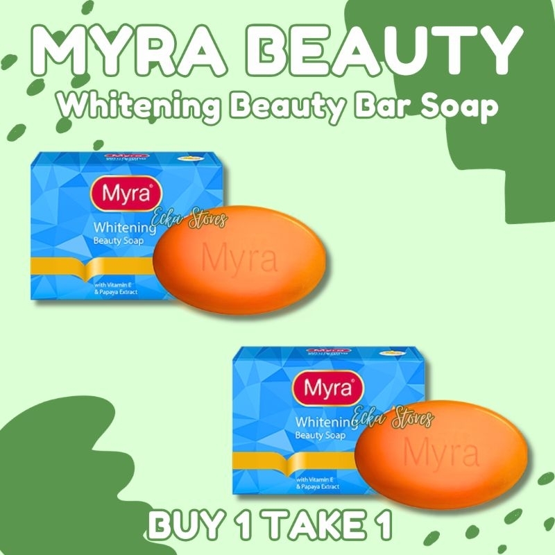 Myra-E With Papaya Whitening Beauty Bar soap 90g | Shopee Philippines