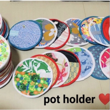 NIKKY 3pcs Basahan POT HOLDER ROUND assorted designs color | Shopee ...