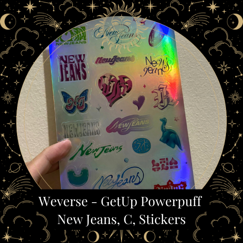 Weverse New Jeans Stickers from GetUp Powerpuff Album Official | Shopee ...