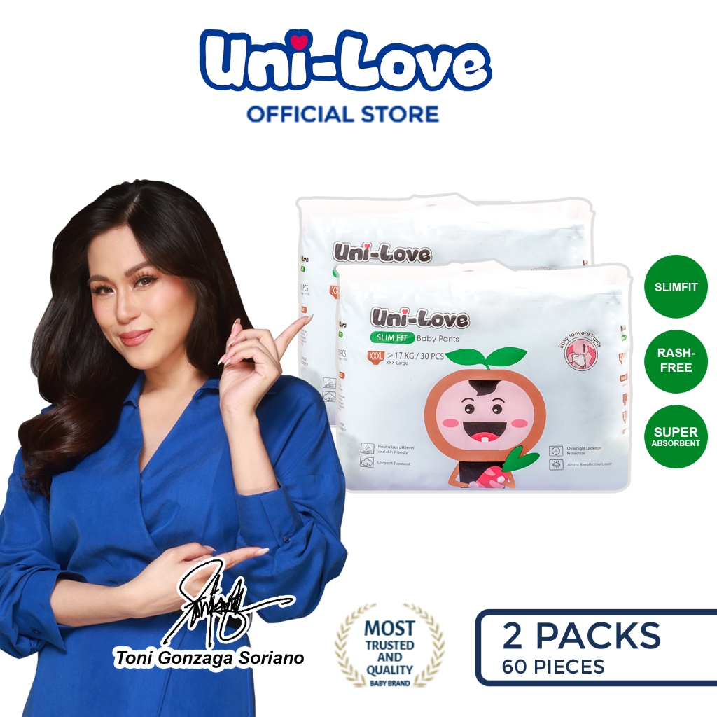 UniLove Slim Fit Baby Pants 30's (XXX-Large) 30's Pack of 2 | Shopee ...