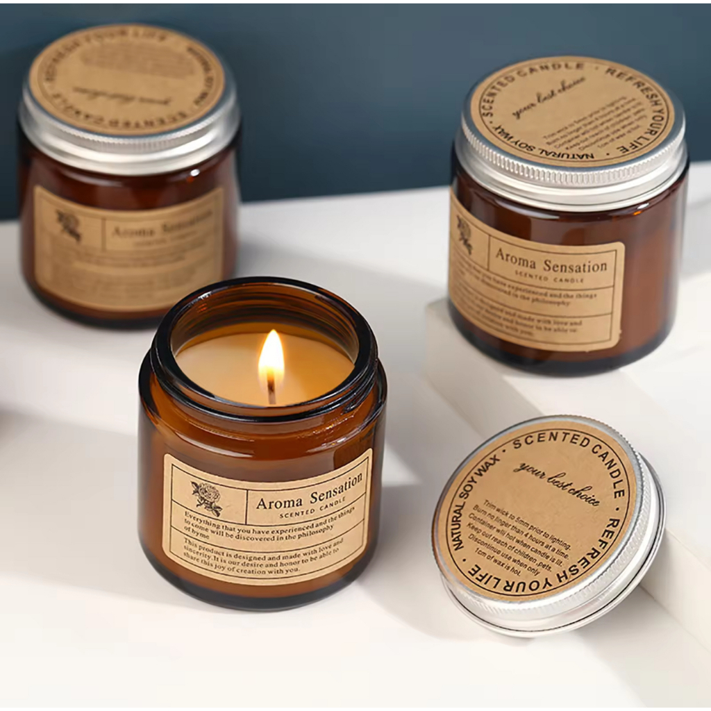 100g Scented Candle Lasts 12 Hours Purifying Air Wedding/Party/Souvenir ...