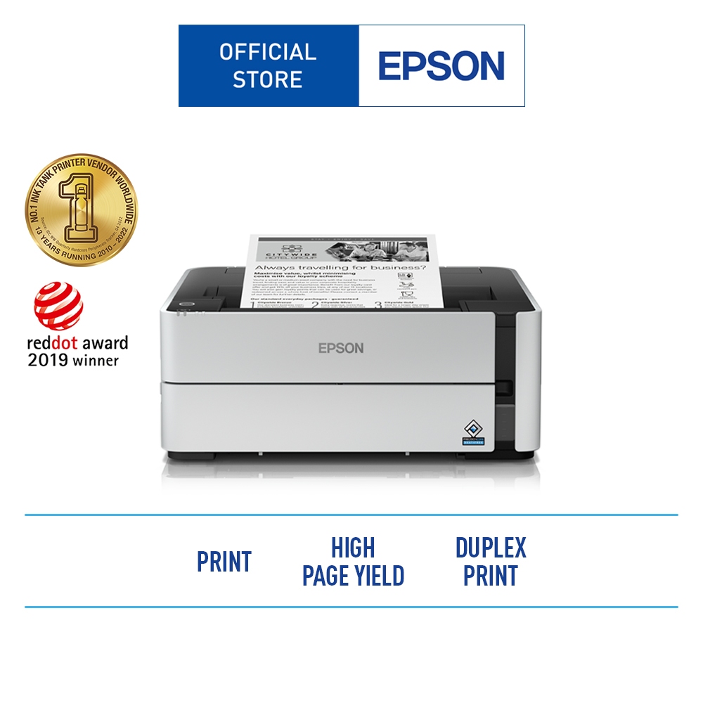 Epson EcoTank Monochrome M1140 Ink Tank Printer | Shopee Philippines