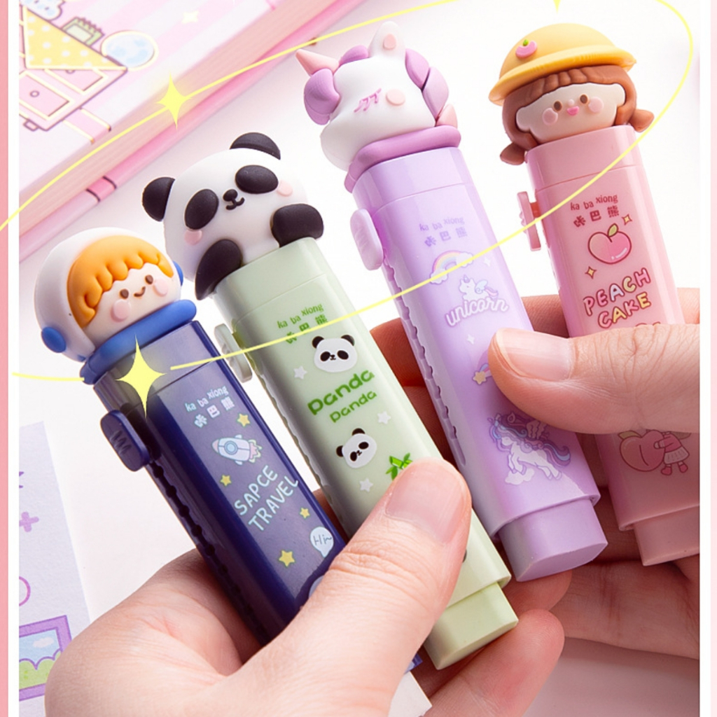 Eraser Set Push-Pull Rubber Refillable Rubber Clean and Scratch ...