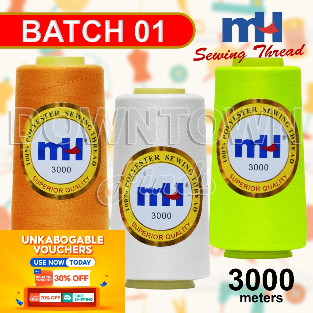 MH 3,000m [ BATCH 01 ] Sewing Thread (tkt120) Sinulid ORIGINAL MH3000 ...