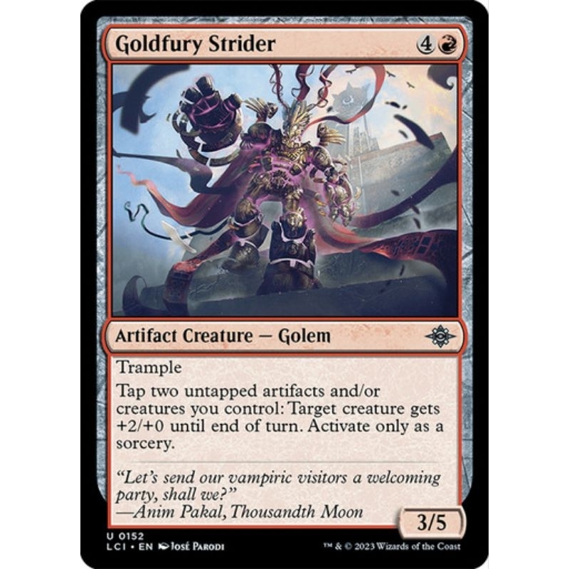 Goldfury Strider - LCI - Uncommon - MTG Cards (WotC) | Shopee Philippines