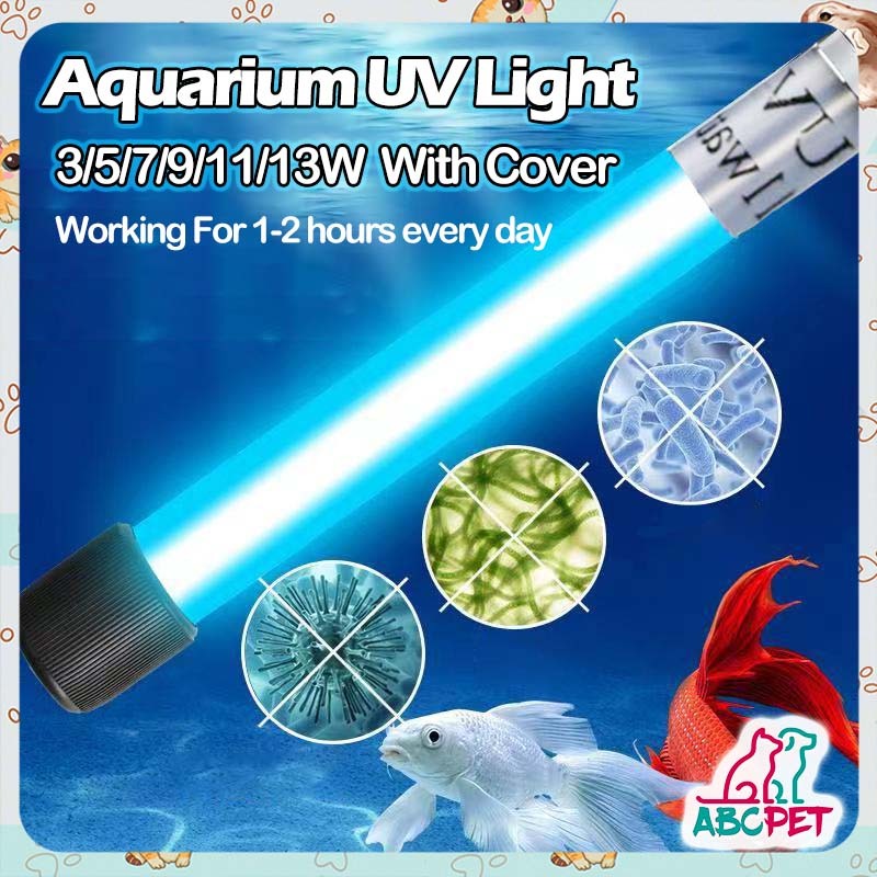 3-13W Fish Tank UV Sterilization Aquarium Lamp Disinfection Sterilizer ...
