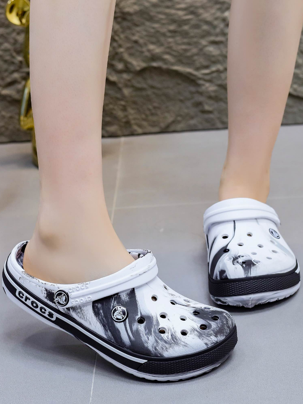 crocs men's women's casual sandals, slippers, full rubber material for ...