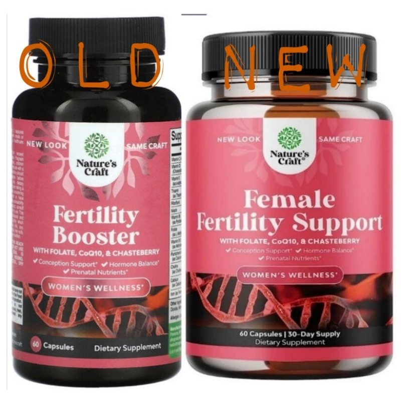 Nature's Craft Female Fertility Support with Folate, CoQ10 ...