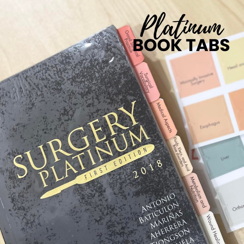 Platinum Book Tabs / Surgery platinum / IM platinum / Pedia platinum ...
