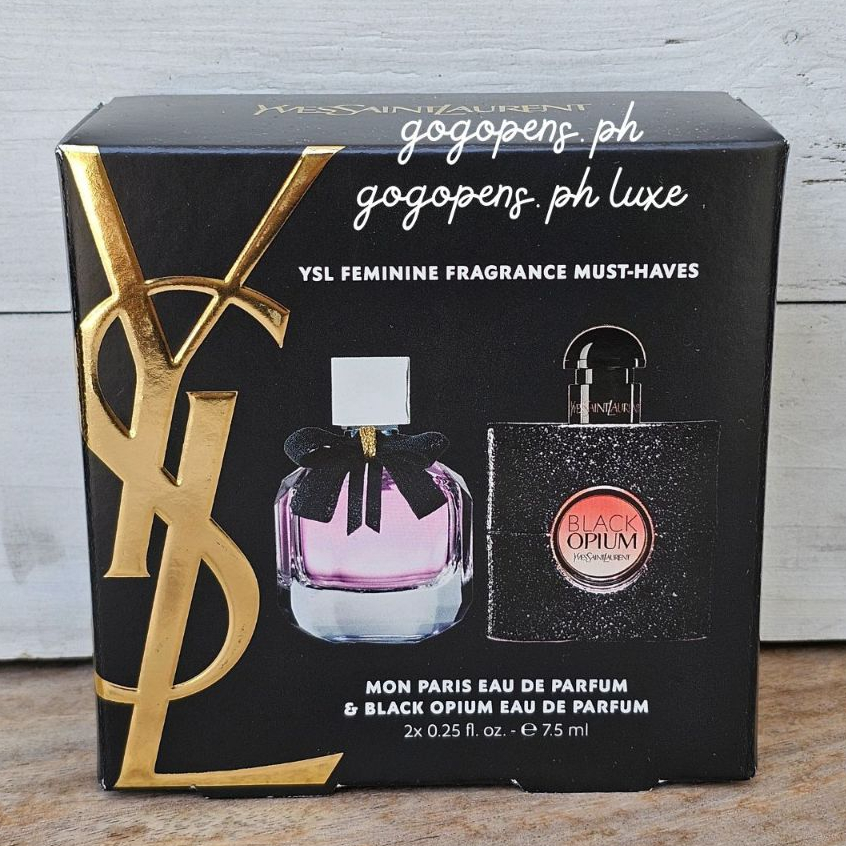 Yves Saint Laurent - Mini EDP Set - Mon Paris and Black Opium | Shopee Philippines