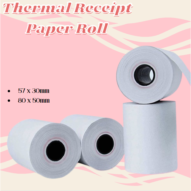 Thermal Receipt Paper Roll for Receipt Printers, POS Systems and Cash ...