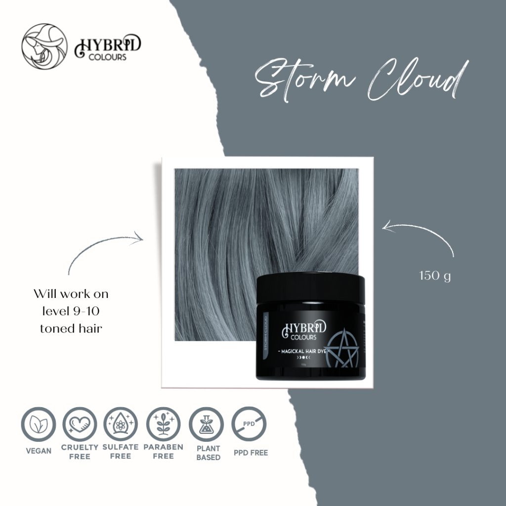 HYBRID COLOURS STORM CLOUD ORGANIC HAIR DYE 150G | Shopee Philippines