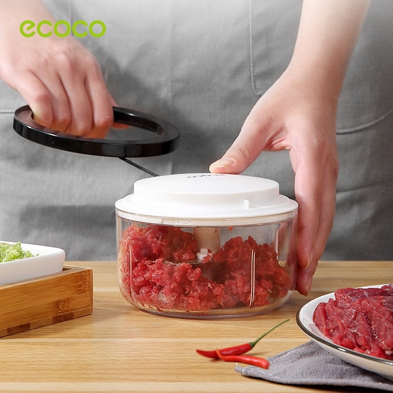 Ecoco Garlic Chopper and Onion Crusher Mini Meat Grinder Manual Food ...
