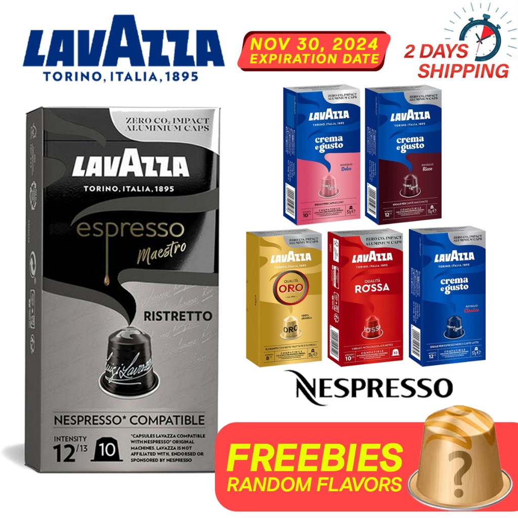 Lavazza Nespresso Compatible Capsules,for Nespresso Original Line ...
