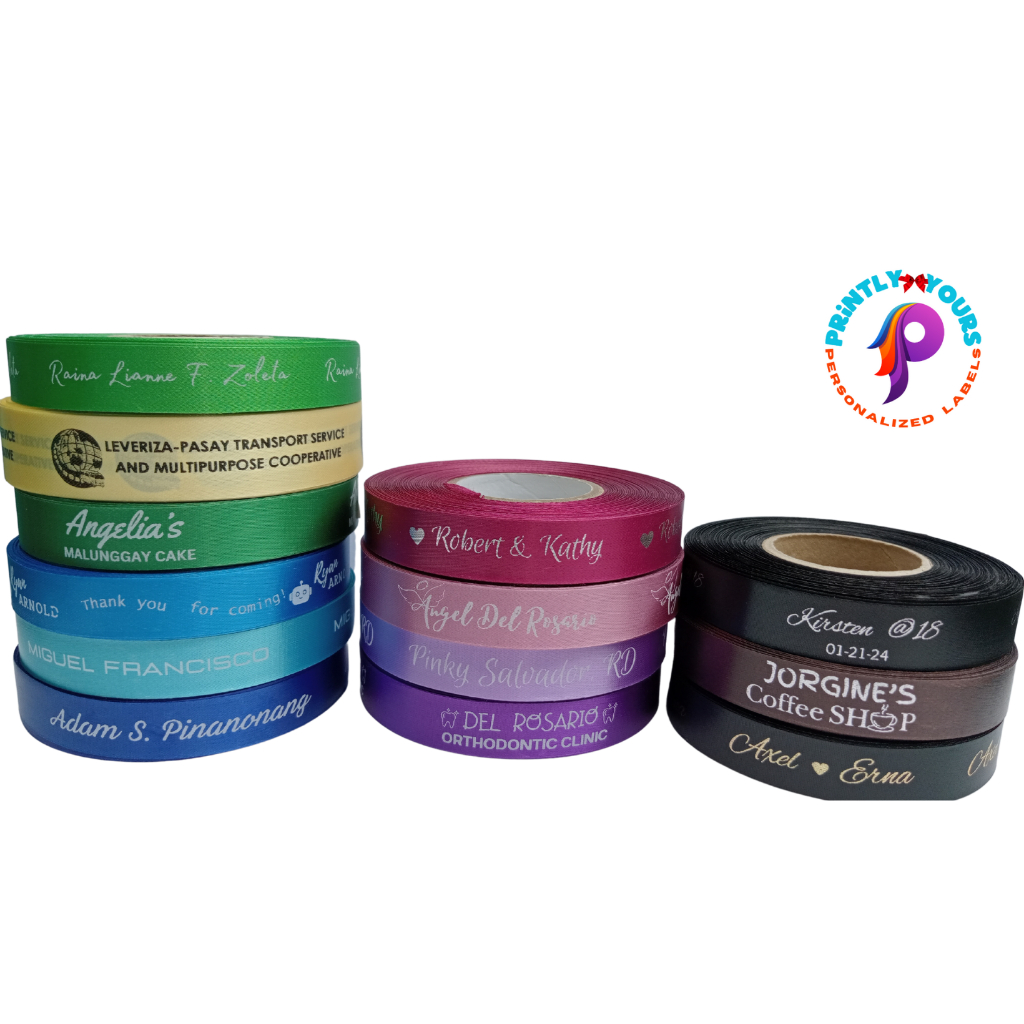 Customized Ribbons 1/2, 3/4, 1 inch (50 yards) TOP-TIER QUALITY ...