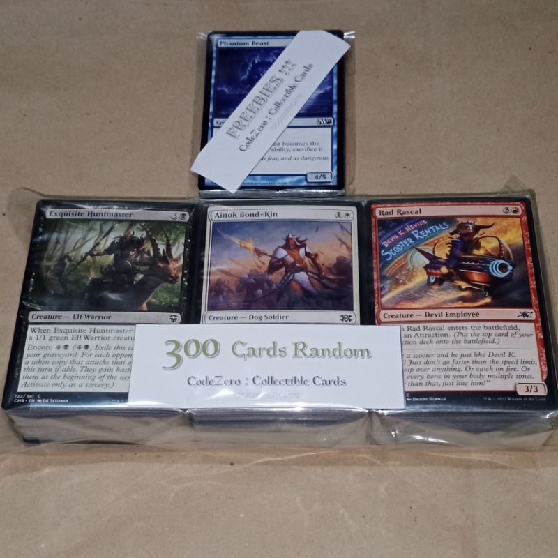 300 Magic The Gathering Random Cards, Uncommons and Commons, No ...