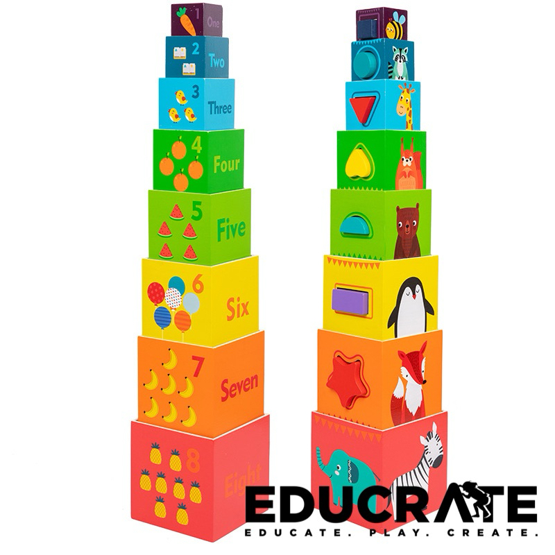 educratePH Nesting & Stacking Box Tower | Shopee Philippines