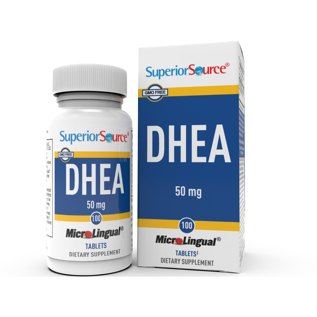 Superior Source DHEA 50mg 100 Count, Quick Dissolve Sublingual Tablets ...