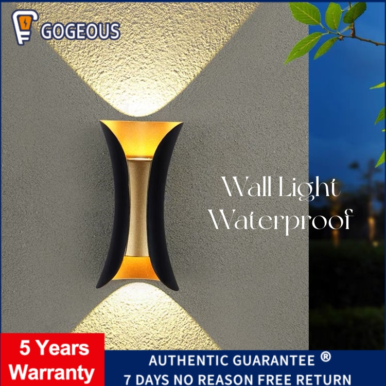 GOGEOUS 10W LED Wall Light Outdoor IP65 Waterproof Garden Wall Lamp ...