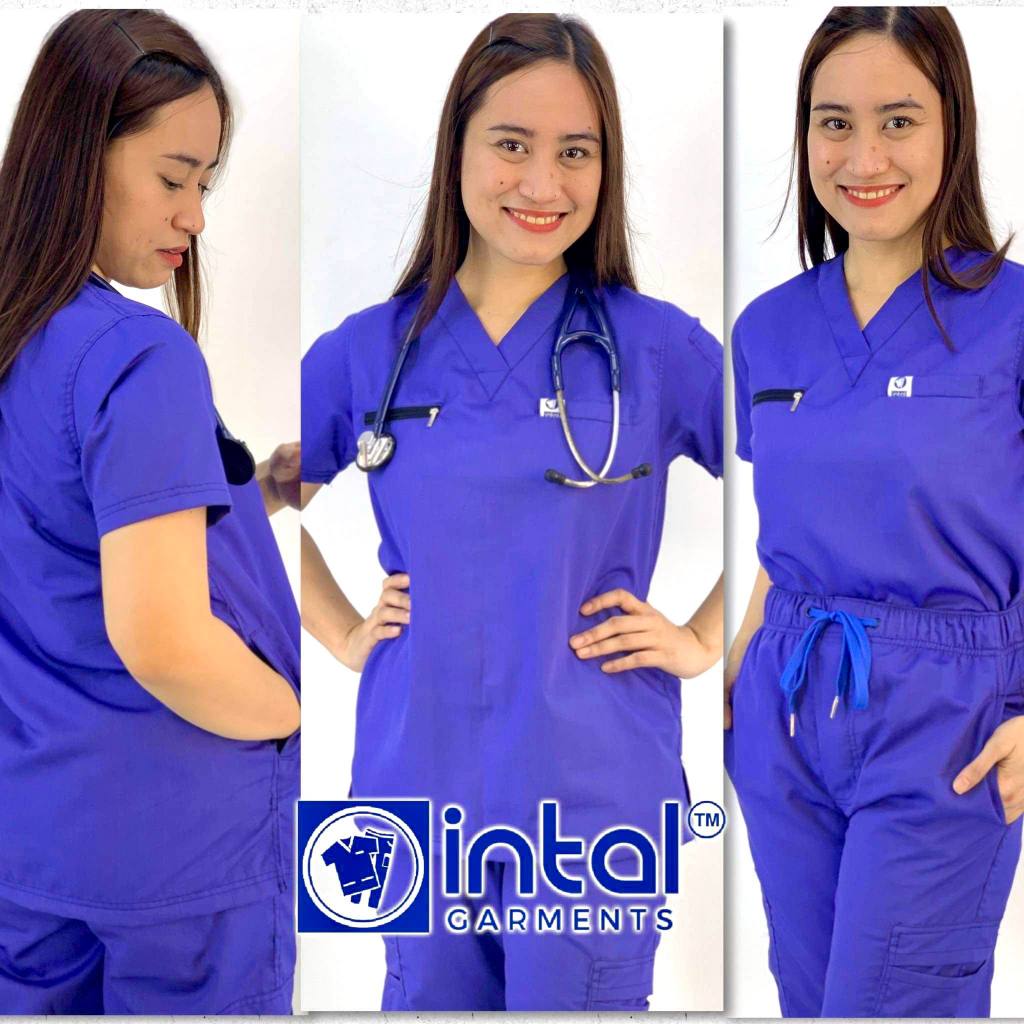 INTAL SCRUBSUIT 032 Elite MAPAGMAHAL V-Neck Zippered Chest Cargo ...