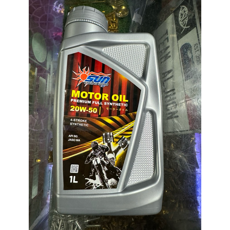 Sun Racing Oil 20w50 1 liter Fully Synthetic Made in Taiwan | Shopee ...