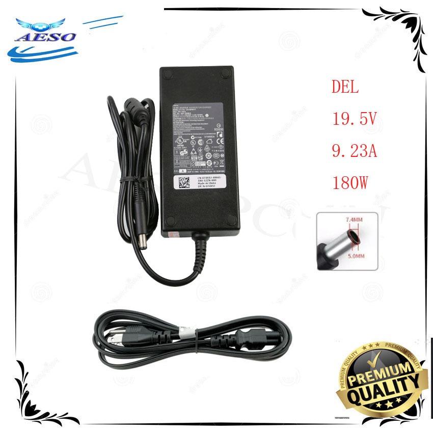19.5V 9.23A CWP 180W Laptop Charger Adapter for dell Alienware M14x M15x M17x R3 Precision M4600 ...