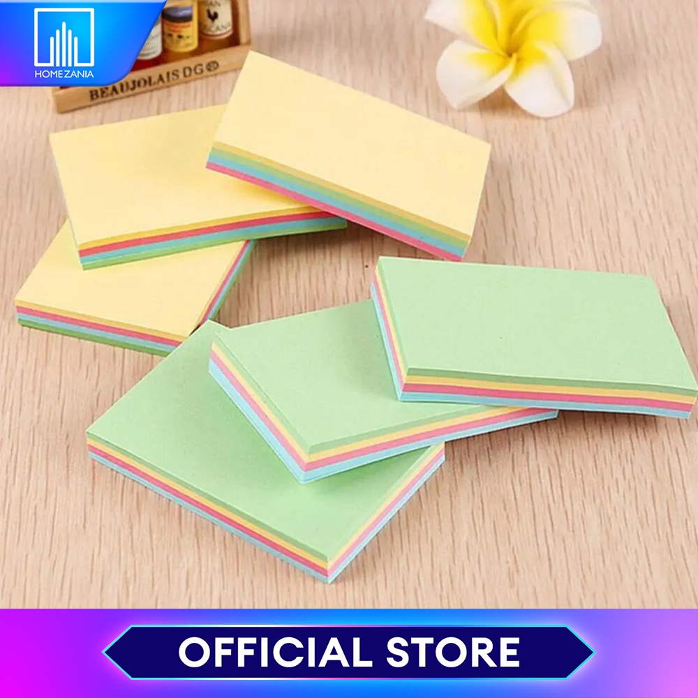 Home Zania Sticky Notes Pastel Color 3inx4in Multicolor Note Paper ...
