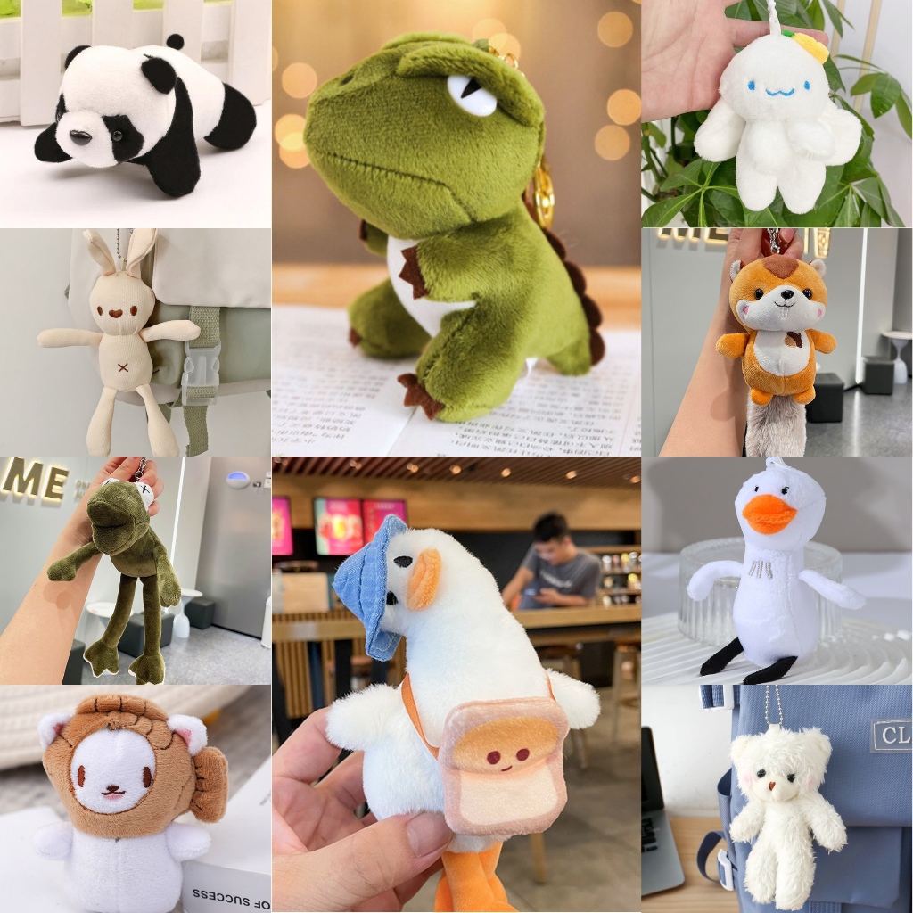 TOP WOMEN PH Cute Stuffed Toy Plush Bag Accessories Keychain Pendant ...
