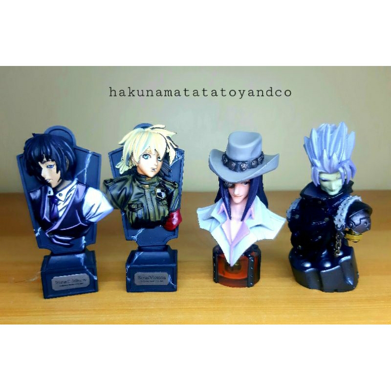 K&M Kaiyodo Bust Up Model mini Figures Trigun / Hellsing | Shopee ...