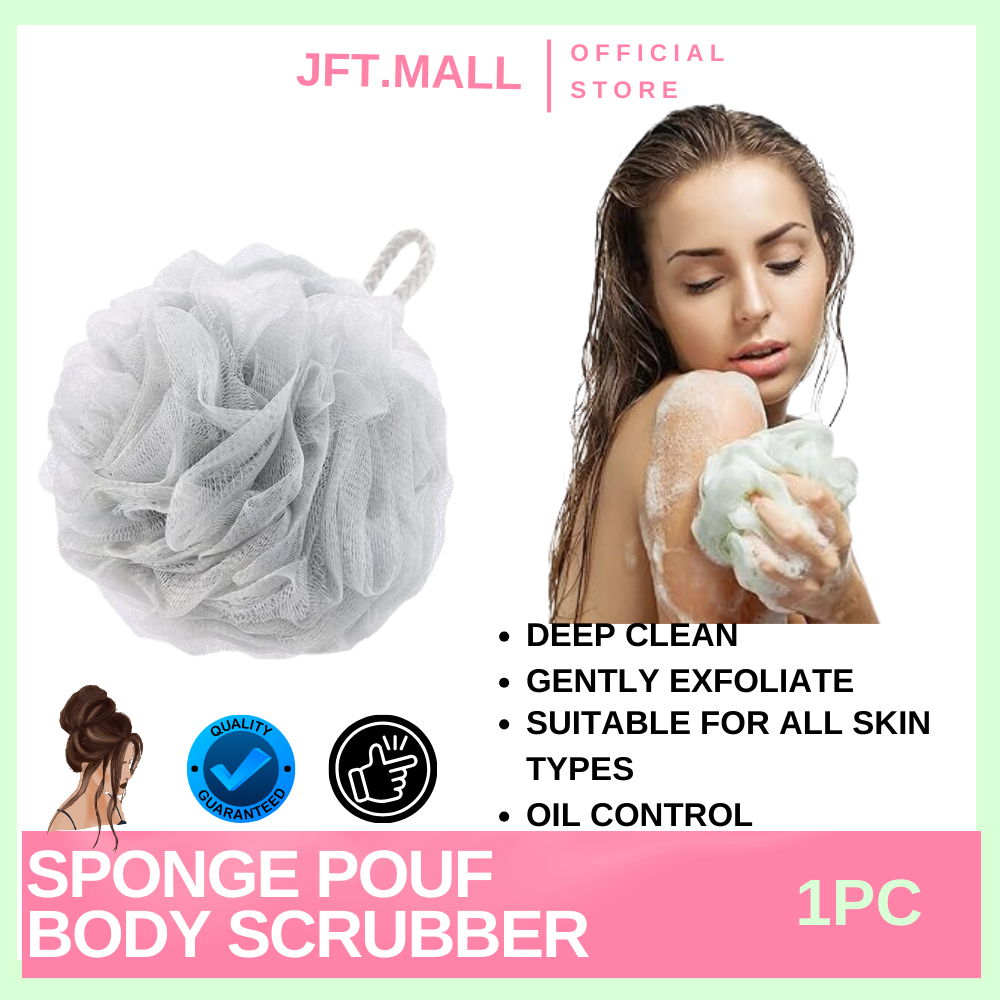 Nylon Luffa Sponge Bath Scrubber Soap Spreader Scrubber Body Bath Tool ...