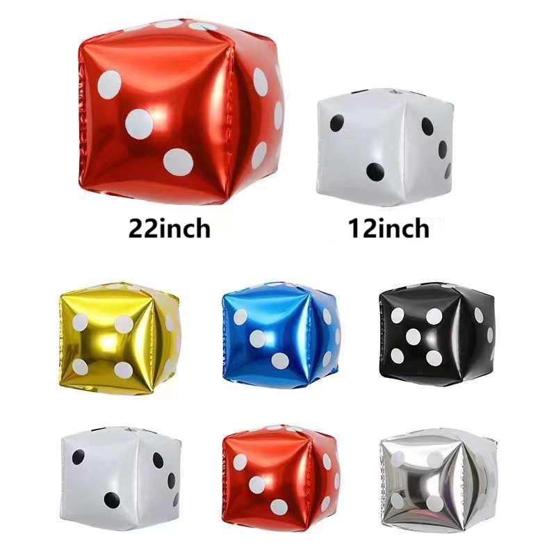 22inch Fun Dice Balloon Party Decoration Party Supplies #SMY016 ...