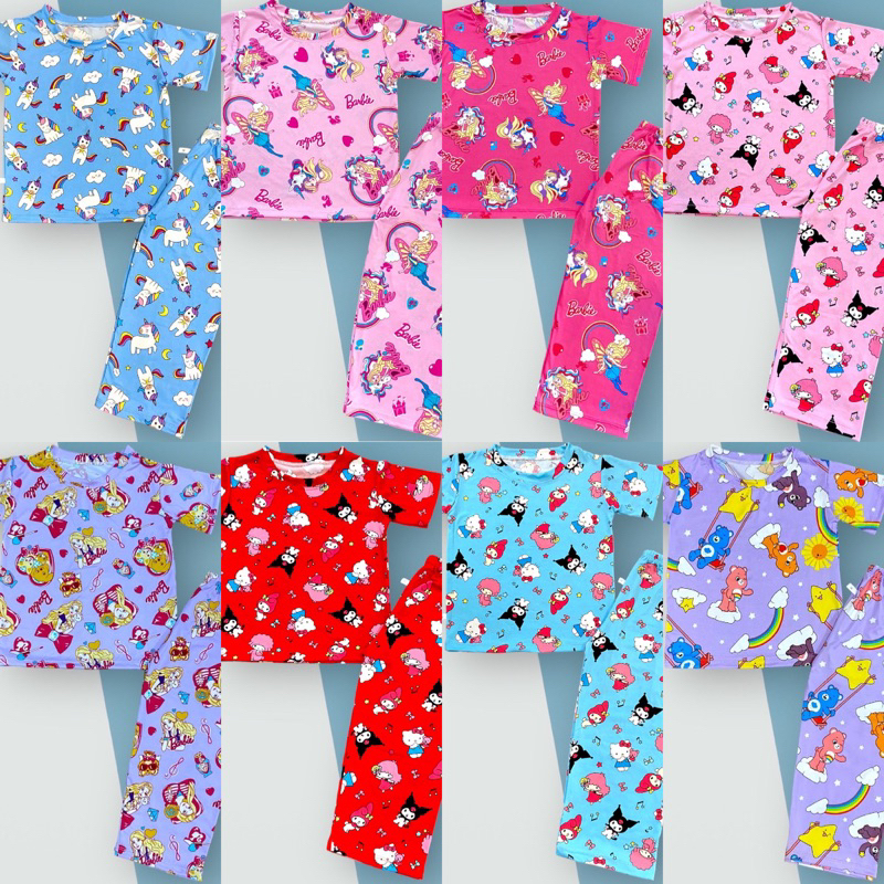 Sale Sale Girls Terno Pajama Kids Pajama Set | Shopee Philippines