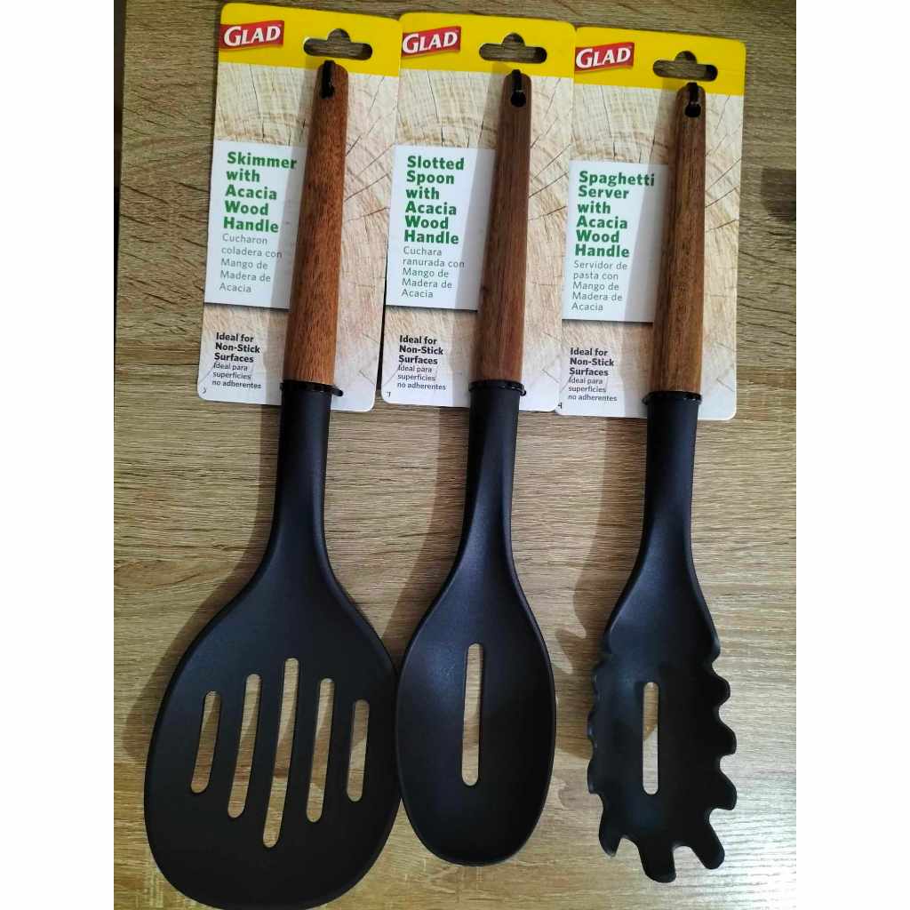 Original Glad Kitchen Utensils ( Slotted Spoon, Skimmer Spaghetti ...