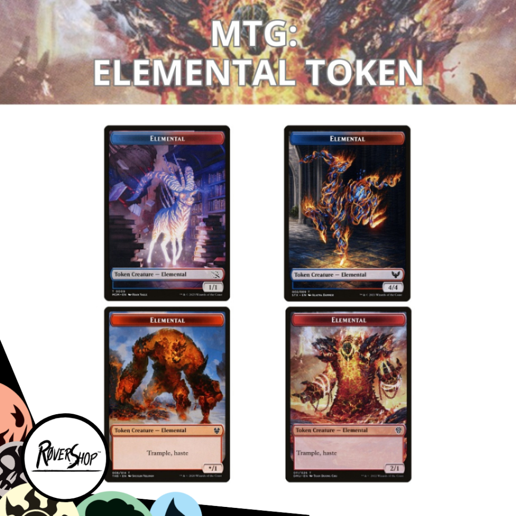 Magic The Gathering MTG Tokens : Elemental Token | Shopee Philippines