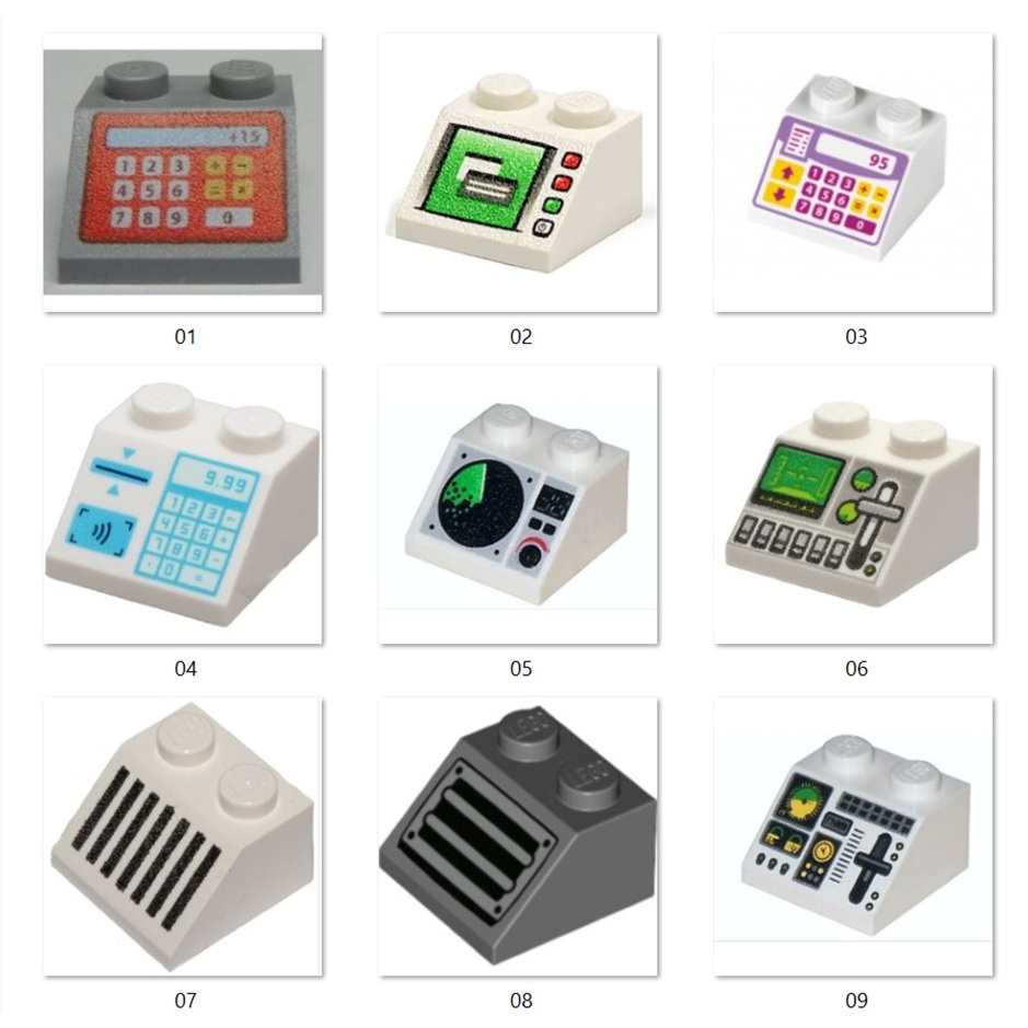 LEGO Part: Printed Brick Batch O | Shopee Philippines