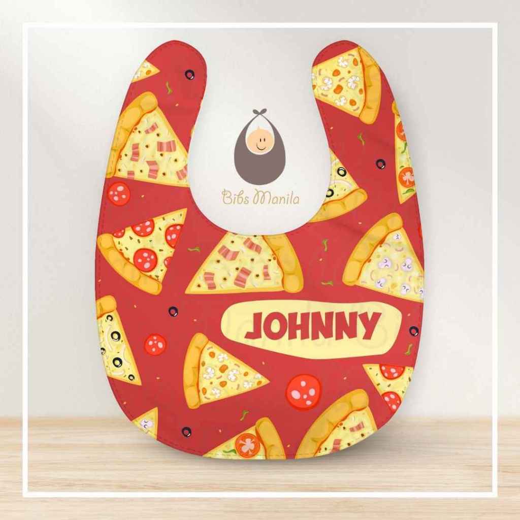 Bibs Manila Pizza Party Personalized Bib | Shopee Philippines