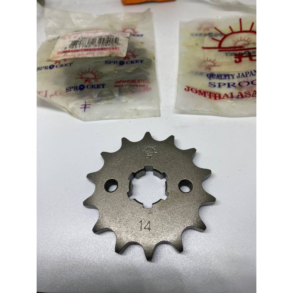 14t sprocket tmx155 tmx125 cs90 sun original jt asahi japan | Shopee ...