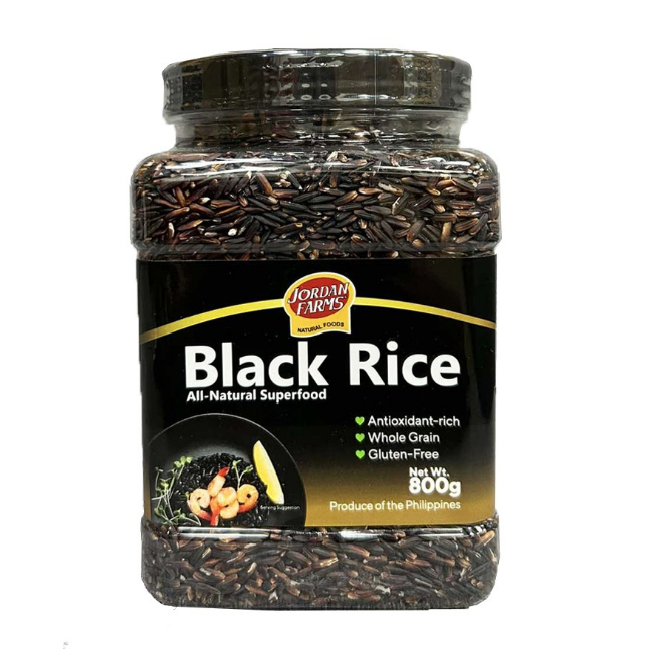 Jordan Farms Black Rice 800g In a Jar (Philippines) | Shopee Philippines