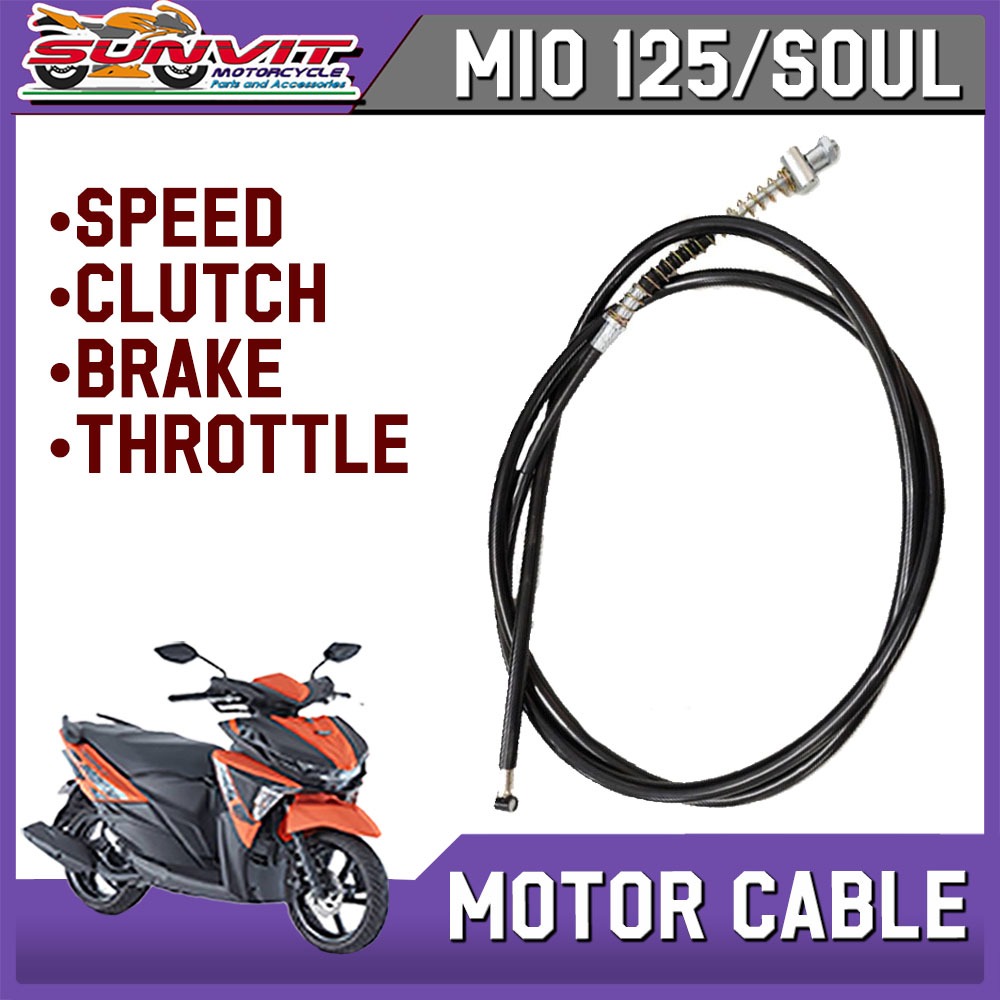 SUNVIT- MOTORCYCLE MIO 125 / MIO SOUL I 125 BRAKE / THROTTLE CABLE ...