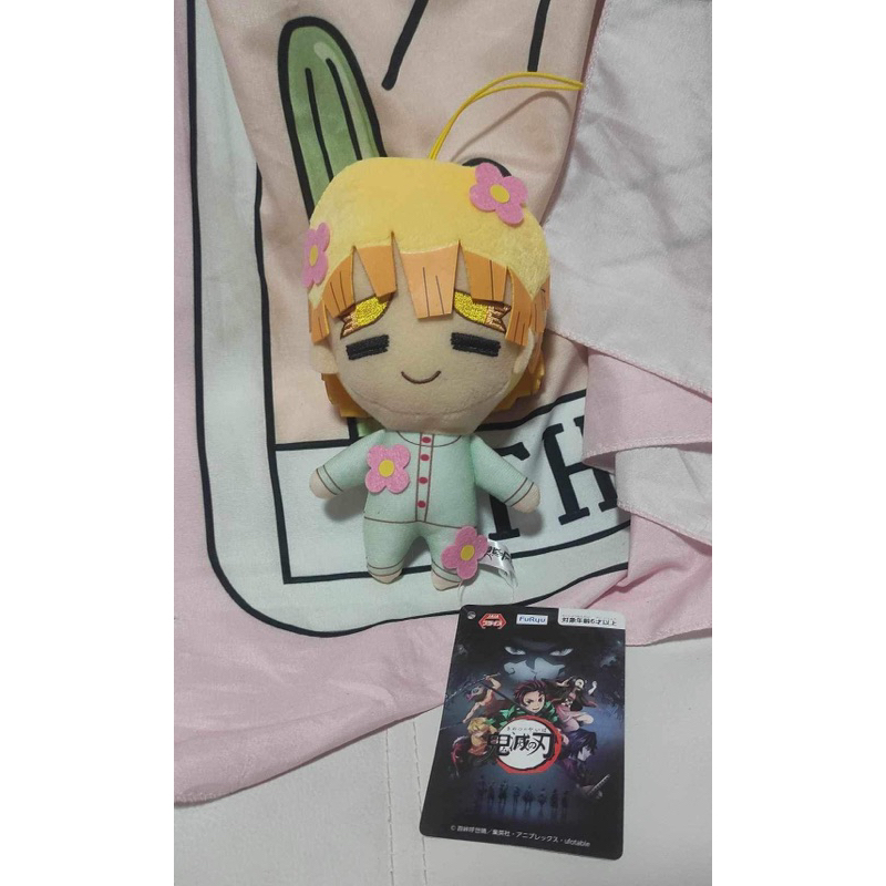 Zenitsu Demon Slayer Charm Plush Cute Anime Flower Gift Japan Tanjiro ...