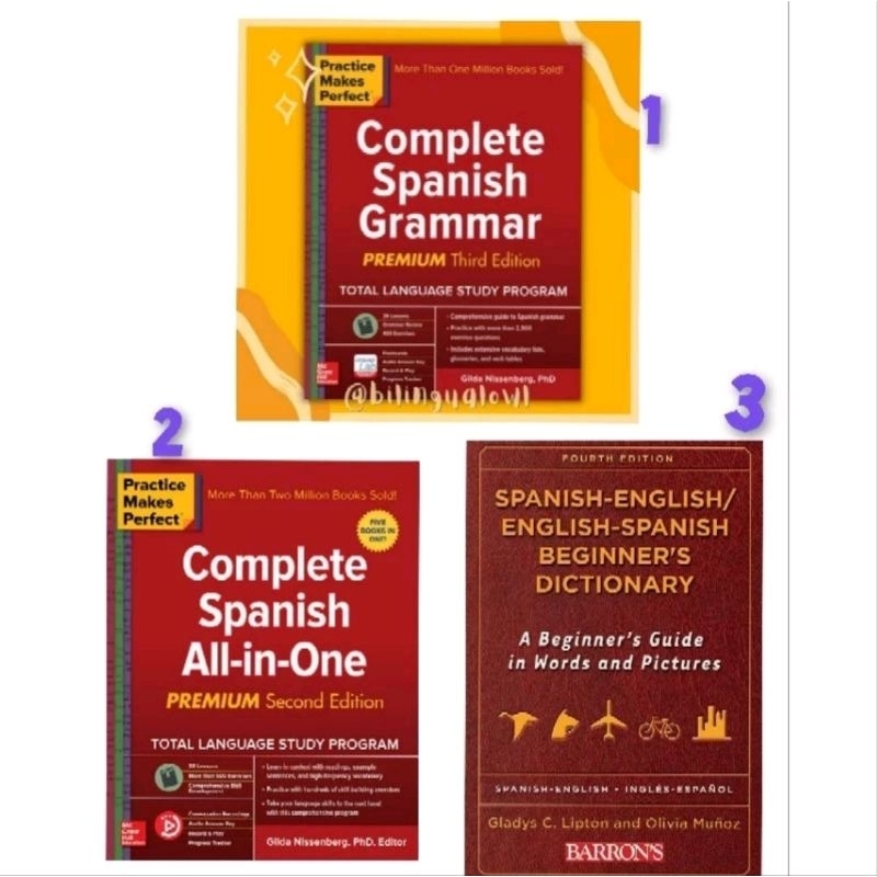 Complete Spanish Grammar/ Complete Spanish All-in-One/ Spanish English ...