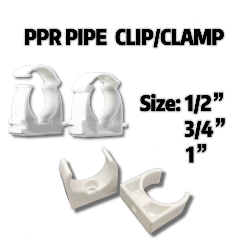 PPR Fittings PVC Clamp Pipe / Clip Pipe with lock & without Lock ( 1/2 ...