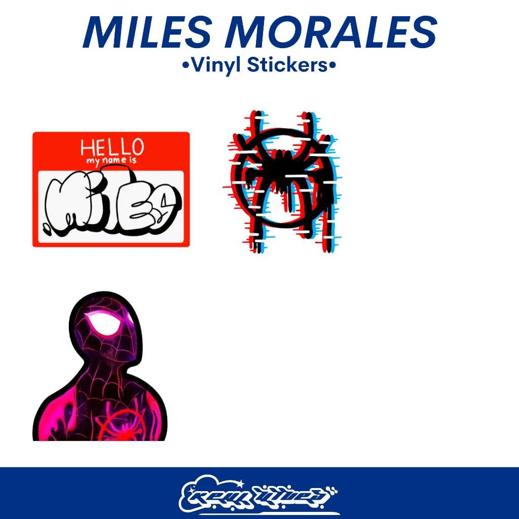 Miles Morales sticker Spider Verse Aesthetic tumbler Vinyl Sticker ...