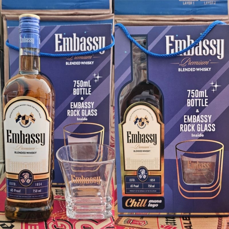 EMBASSY GIFT PACK (WITH 1 ROCK GLASS) (FAIRVIEW, QC) | Shopee Philippines