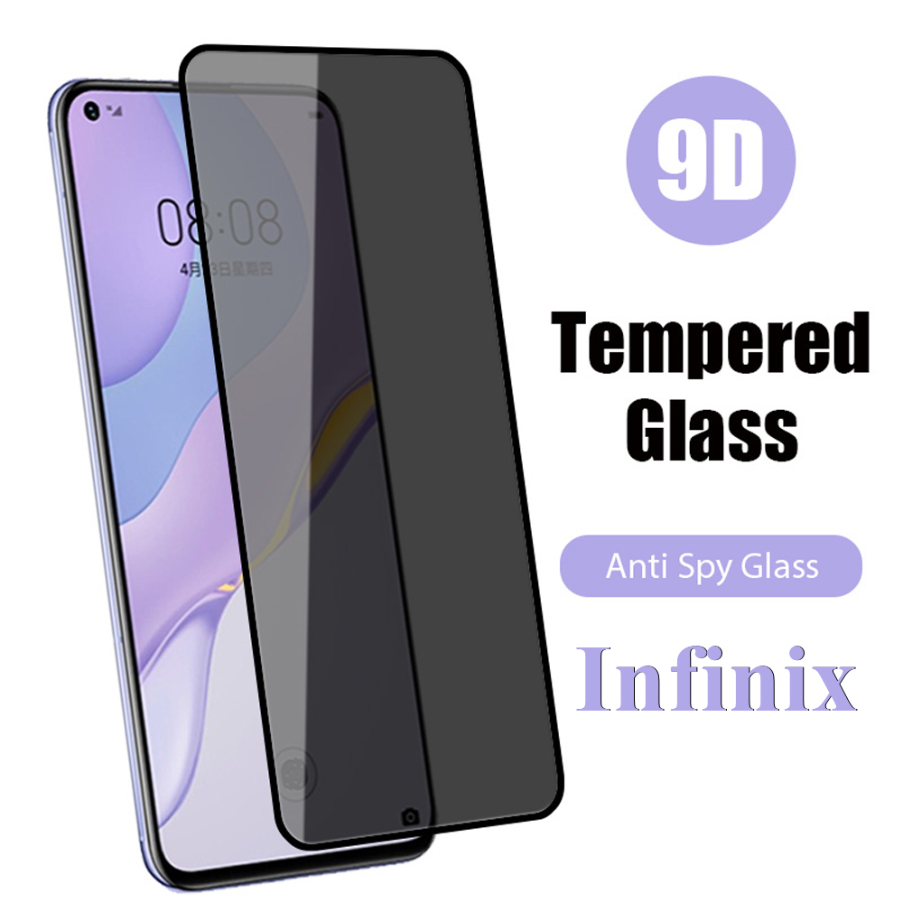 Anti Spy Privacy Tempered Glass Infinix 30i 30 11 20 Play 11s X669 X6831 Smart 5 7 X6515 Note 12 ...